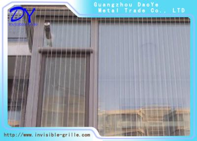 China 6m Lang Balkon Onzichtbaar Traliewerk met Roestvrij staalschroef Te koop