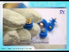 AL 1.5mm with GI screws with blue double pad Invisible Aluminium Rail Track