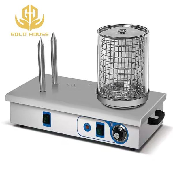 Quality 600W Sandwich Hot Dog Machine 220V Electric 2 In 1 Bun Warmer Steamer for sale