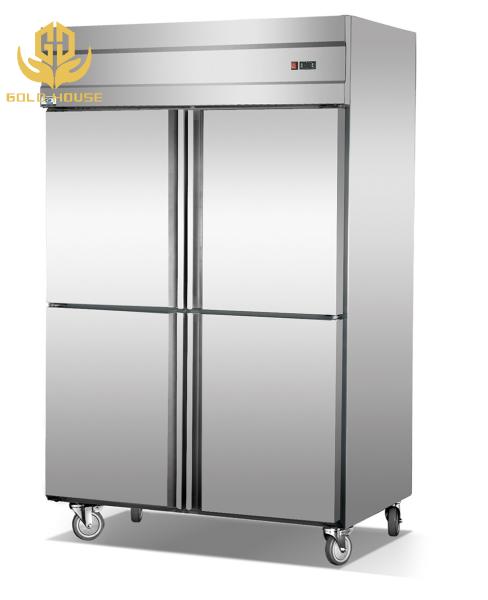 Quality Air Cooling Stainless Steel Refrigerator 6 Adjustable Shelves Precision Freshness Control for sale