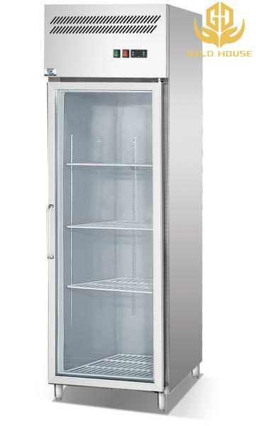 Quality Commercial Air Cooled Refrigerator Feature Interchangeable Glass Transparent Doors for sale