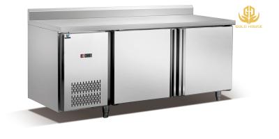 China Stainless Steel Commercial Kitchen Freezer Air Cooled Worktable 400W 450L for sale
