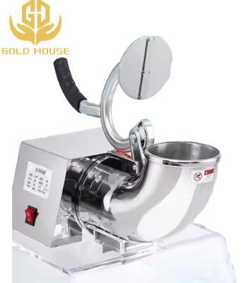 China Countertop Ice Cone Machine Commercial Stainless Steel Ice Crusher For Snack Bar for sale