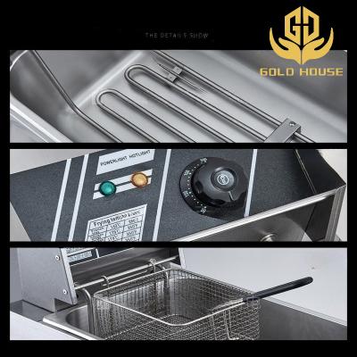China Smart Kitchen Commercial Equipment Gas Powered Hot Pot Deep Fryer Combo for sale