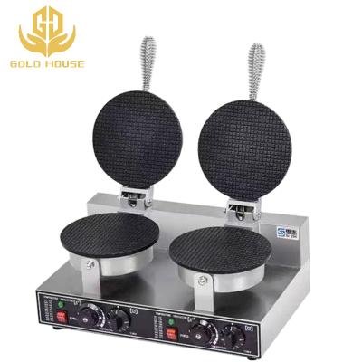 China 2 Plate Electric Cone Machine Snack Bar Equipment For Restaruant for sale