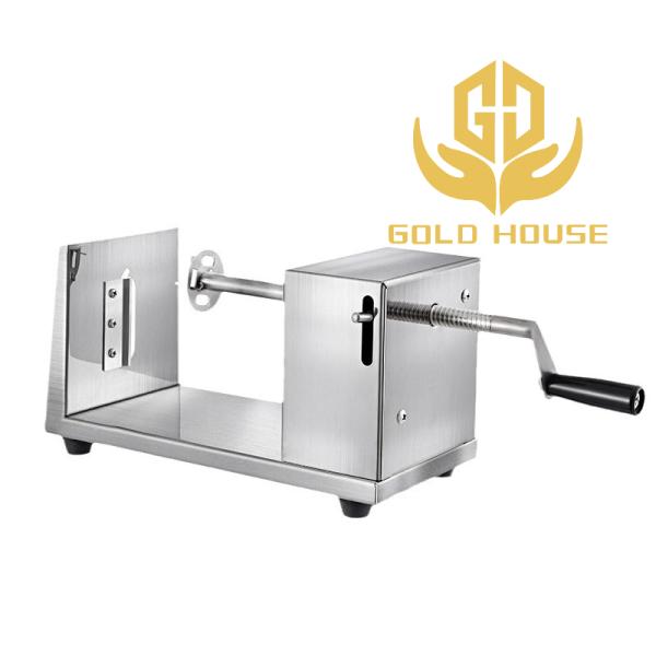 Quality Commercial Food Processing Equipment Stainless Hand Crank Potato Tower Maker Spiral for sale