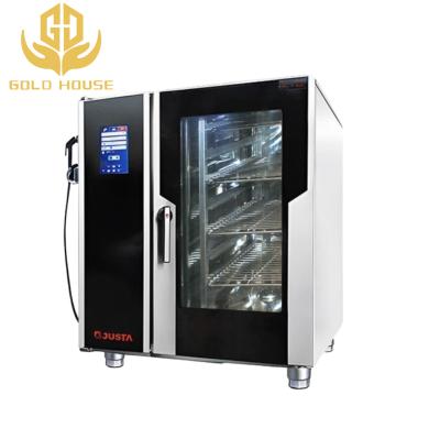 China Tough Screen Commercial Combination Oven Six Trays Multifunctional for sale