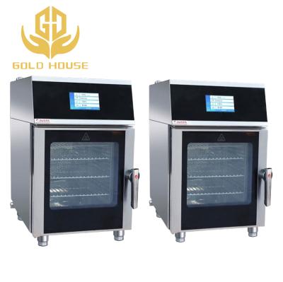 China 380-400V Kitchen Commercial Equipment Touchscreen Electric Combi Oven 4 Tray for sale