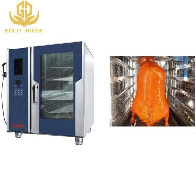 China LCD Version Kitchen Commercial Equipment Injection 10 Tray Combi Oven for sale