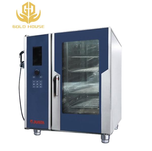 Quality LCD Version Kitchen Commercial Equipment Injection 10 Tray Combi Oven for sale