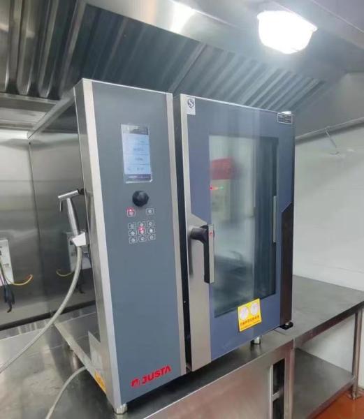 Quality LCD Version Kitchen Commercial Equipment Injection 10 Tray Combi Oven for sale