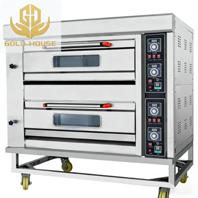 China 2 Deck 4 Trays Gas Deck Bakery Oven for sale