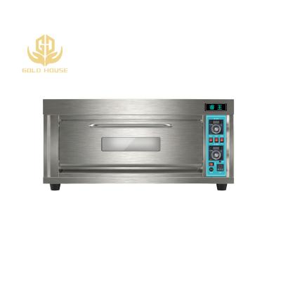 China Commercial Single-layer double-trays Knob Electric Oven For Small Bakery shop for sale