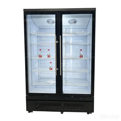China Refrigerated Beverage Display Cabinet with R290 Refrigerant 1800*680*2000 Dimension and 0℃/10℃ Temperature Range for sale