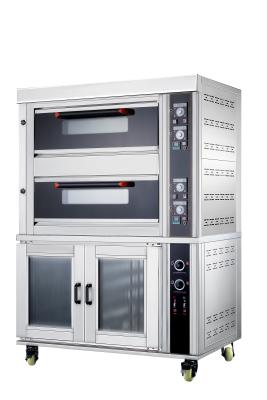 China Commercial 2-Layer 4-Tray Baking Oven with 10-Tray Proofer – Complete Bakery Combo Set for sale