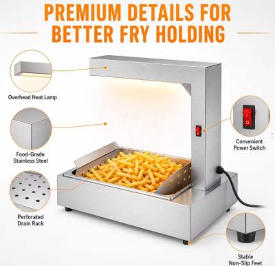 China Commercial Electric French Fry Warmer Stainless Steel Chip Warmer for sale