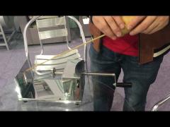Commercial Stainless Steel Hand-Crank Potato Tower Maker with Spiral Design*