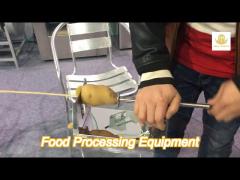 commercial food processing equipment stainless hand crank potato tower maker spiral