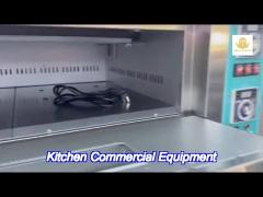 2-layer, 2-tray electric deck oven for startup bakery shop and commercial restaurant