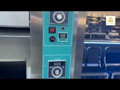 commercial deck oven with 3 deck 6 tray capacity 19.8 kw power and stainless steel construction