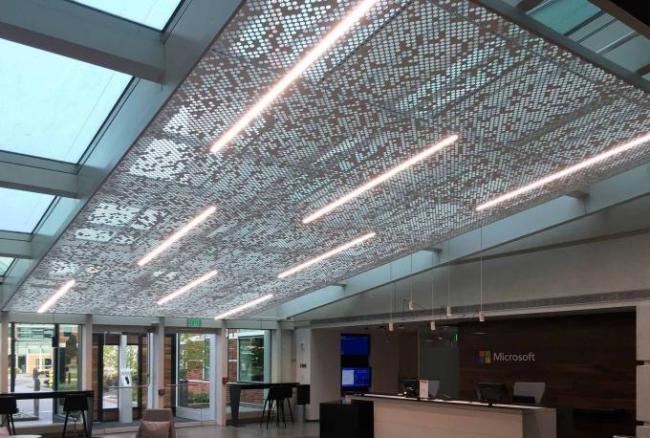 300x300mm 600x1200mm Aluminum Ceiling Panel Powder Coating Anti Corrosion 2