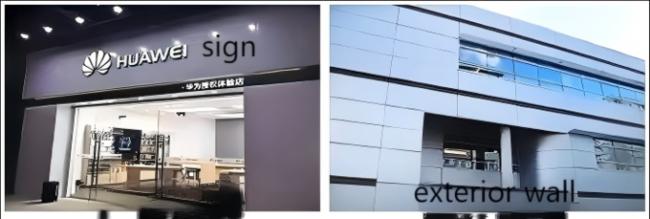 Commercial building using PVDF Aluminum Composite Panels