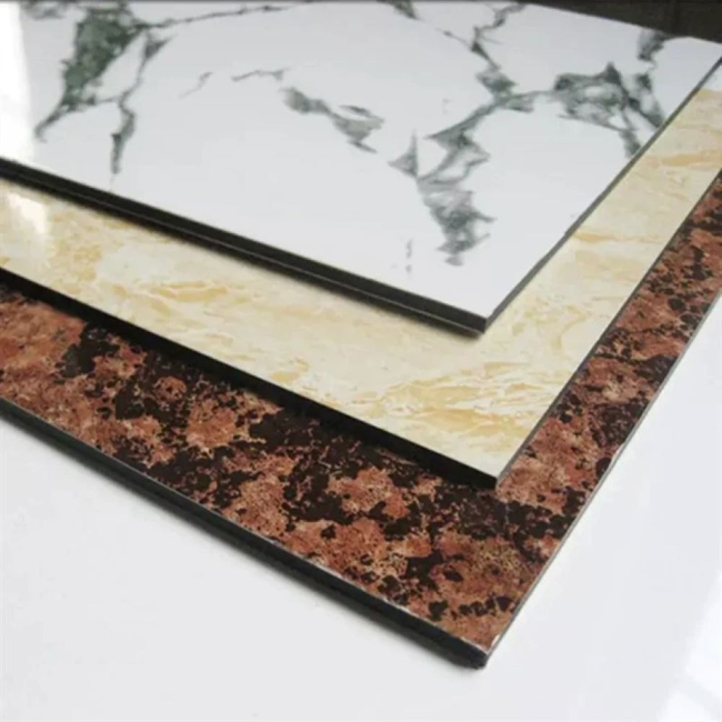 Jixiang Siji 4mm Scratch-Resistant PVDF Marble ACP | Weather-Resistant ...