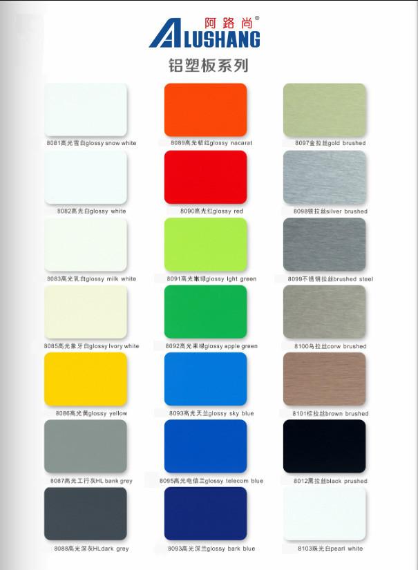 Aluminium Composite Panel color options