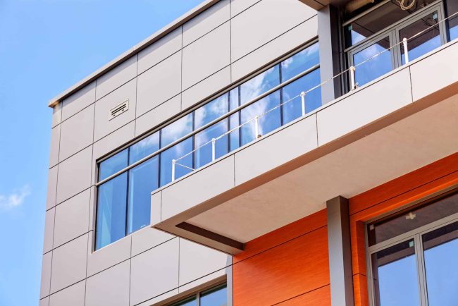 Aluminum composite panel installation example