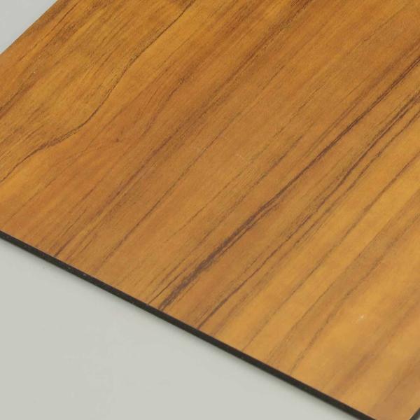 Quality Teak Aluminum Alloy Wood Finish Acp Sheets 0.3CM Aluminium Pvdf Coating for sale