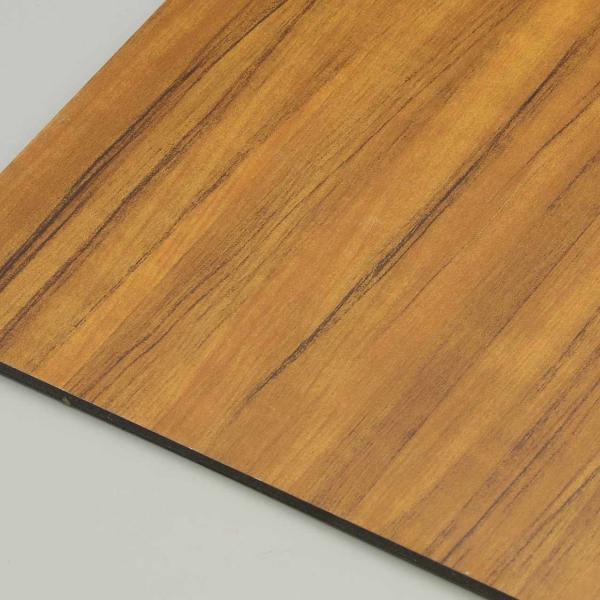 Quality Teak Aluminum Alloy Wood Finish Acp Sheets 0.3CM Aluminium Pvdf Coating for sale