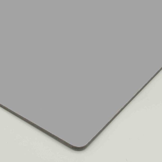 Close-up of aluminum composite panel surface