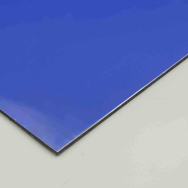 Quality Uvproof Dark Blue Pvdf Aluminium Cladding Lightweight Fire Retardant Acp Sheet for sale