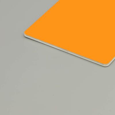 Cina pannello composito di alluminio arancione HDPE a prova di fuoco di grado B1 rivestimento esterno ignifugo in vendita