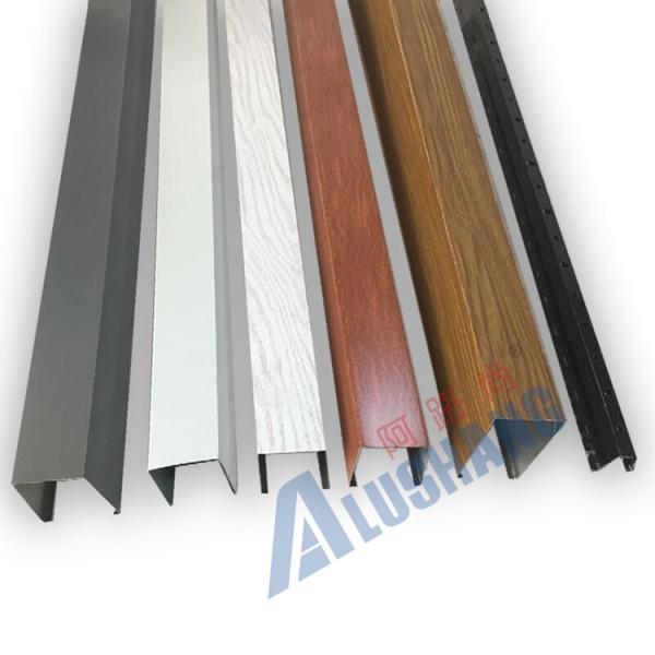 Quality 40 X 120MM External Slat Ceiling Aluminium Hanging Aluminum Baffle Ceiling ODM for sale