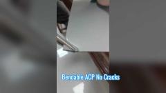Durable & Unbreakable: High-Flexibility ACP Sheet Bending Demonstration