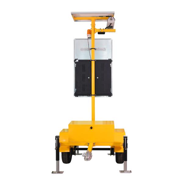 Quality Portable Traffic Radar Speed Tailer With 100watt Solar Panel for sale