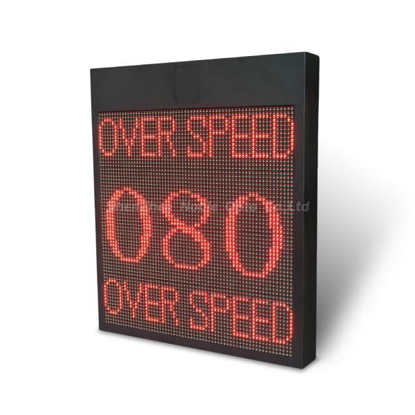 Quality IP54 Weatherproof Solar Or Battery Powered Speed Aware Radar Speed Display Signs for sale