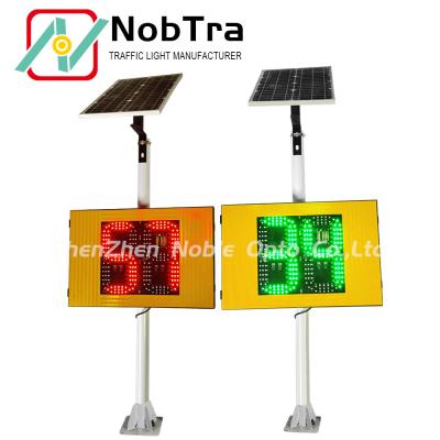 Cina 9.1 kg Peso dello schermo Segnale di traffico radar solare con colore rosso e verde e app telefonica in vendita