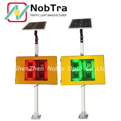 Cina 9.1 kg Peso dello schermo Segnale di traffico radar solare con colore rosso e verde e app telefonica in vendita