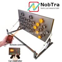 China Safe Warning Function IP54 LED Arrow Board With Double Push Arrow Board for sale