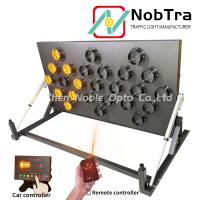 China Safe Warning Function IP54 LED Arrow Board With Double Push Arrow Board for sale