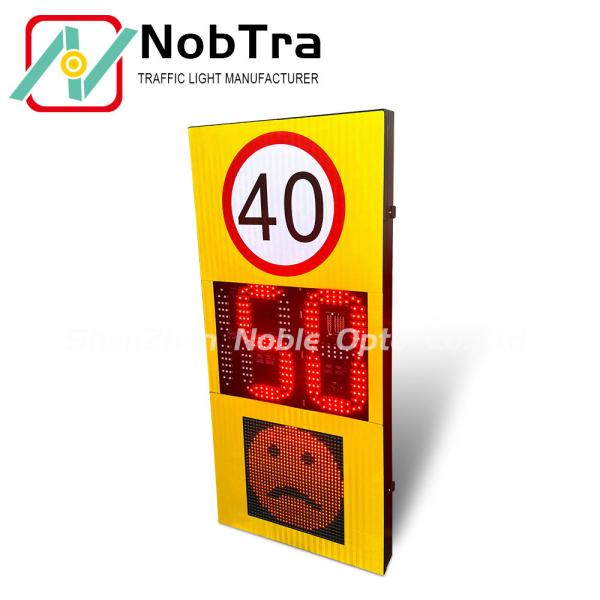 Display di segnale di velocità del radar a LED a energia solare IP54 impermeabile