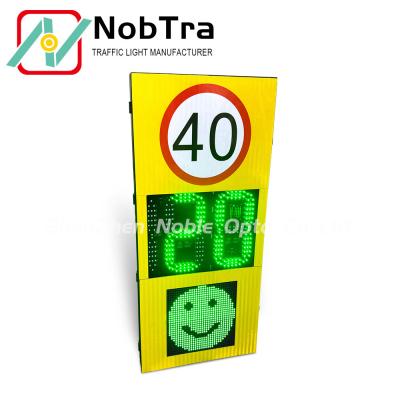 China Solar LED radar snelheidssignaal met instelbaar bereik en IP54 waterdichtheid Te koop