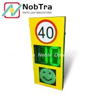 Quality Pole Mounted Solar Powered LED Radar Pace Indicators with Remote Control and for sale