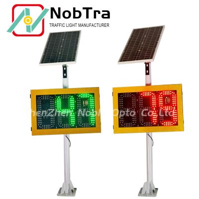 China Geïntegreerd zonne-energie-snelheidssignaal met LED-display en draadloze verbinding Te koop