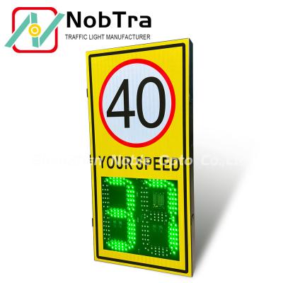 China Solar Powered LED Radar Speed Sign with Variable Speed Limit Detection for sale