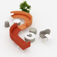 China Combination Office Sectional Sofa Commercial Round Sectional Couch for sale