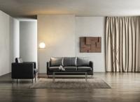 China Eastman Minimalist Waiting Area Sofa Reception Sofa With Solid Wood Frame for sale