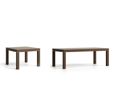 China OEM & ODM Office Reception Coffee Table Straight Line Wooden Coffee Table for sale